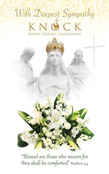 Deepest Sympathy Mass Card from Knock Shrine